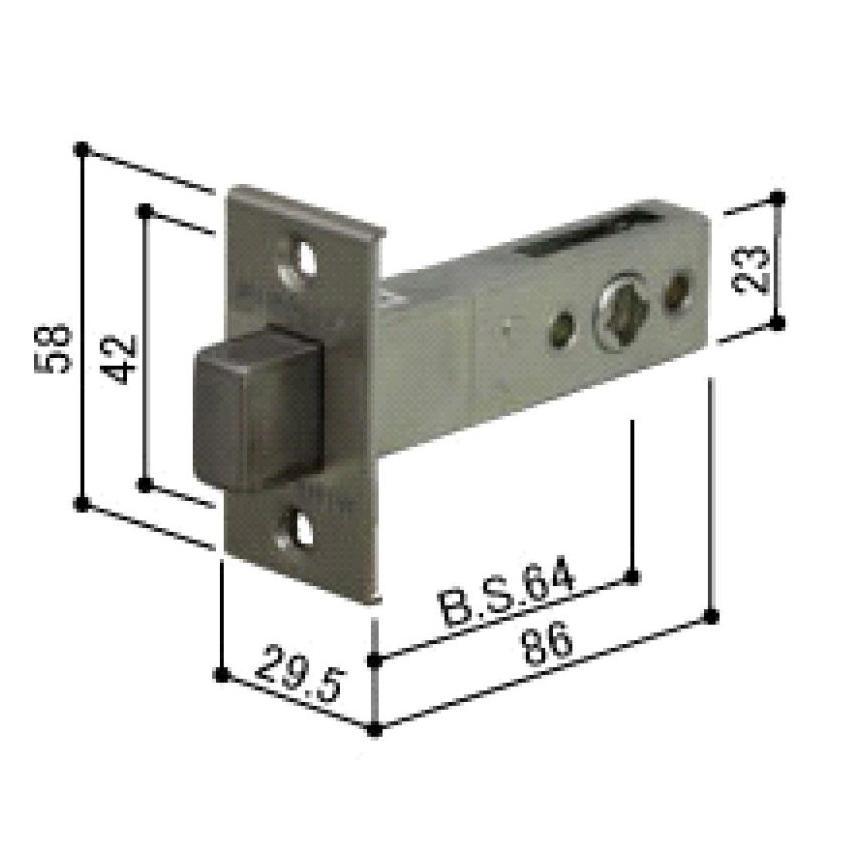 補助錠ケース本体 / 1個入り HH-J-0020 交換用 部品 YKK AP : Clair - 通販 - Yahoo!ショッピング