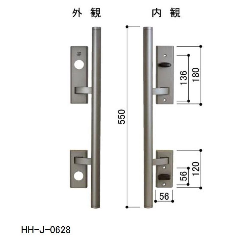 プッシュプルハンドル / 1セット入り HH-J-0628 HH-J-0629 交換用 部品 YKK AP : Clair - 通販 - Yahoo!ショッピング