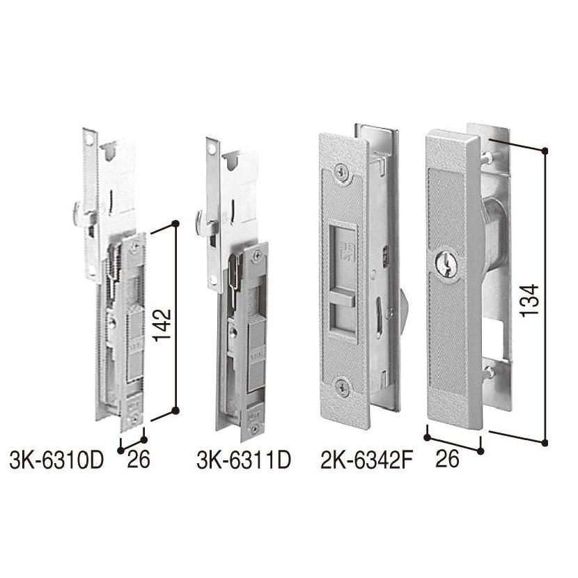 引戸錠セット 2枚建用 / 1セット入り HH-J-0814 交換用 部品 YKK AP : Clair - 通販 - Yahoo!ショッピング