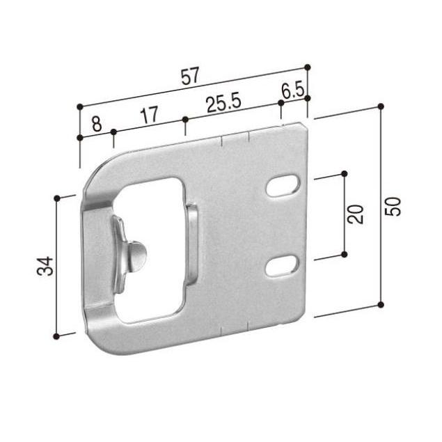 クレセント・受けセット / 1セット入り HH-J-0850-2 HH-J-0851-2 交換用 部品 YKK AP : Clair - 通販 - Yahoo!ショッピング