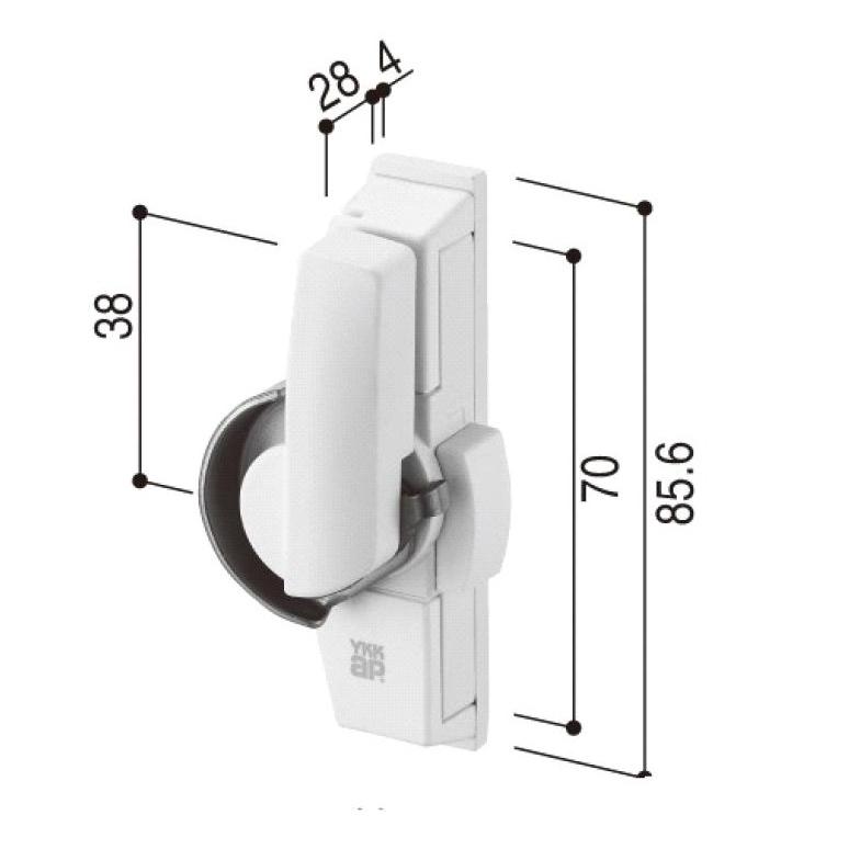 クレセント・ライナーセット / 1セット入り HH-J-0852-4 HH-J-0853-4 交換用 部品 YKK AP : Clair - 通販 - Yahoo!ショッピング