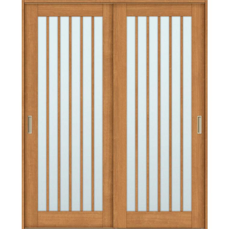 LIXIL ラシッサS Vレール方式_引違戸2枚建 / ノンケーシング枠 錠なし仕様 デザイン：LGZ 特注 W：1,188〜1,992mm × H：1,728〜2,425mm TOSTEM ...