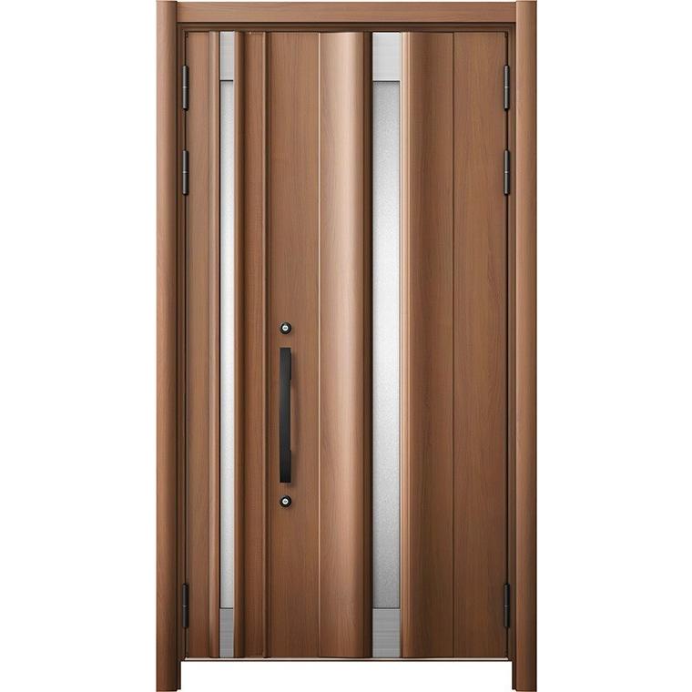 LIXIL リシェント 玄関ドア3 高断熱仕様 / 非防火 12N型 木目調 親子 特注サイズ W：1,098〜1,361mm × H：1,841〜2,356mm カバー工法 TOSTEM ...