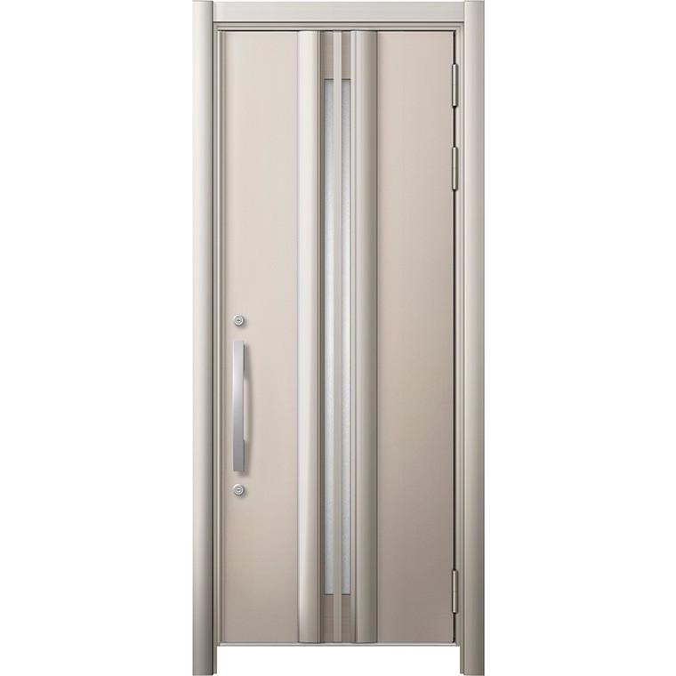 LIXIL リシェント 玄関ドア3 高断熱仕様 / 非防火 13N型 アルミ色 片開き 特注サイズ W：764〜943mm × H：1,841〜2,356mm カバー工法 リクシル ...