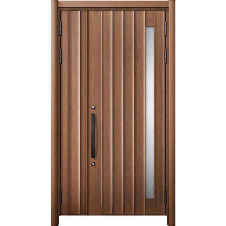 LIXIL リシェント 玄関ドア3 高断熱仕様 / 非防火 71N型 木目調 親子 特注サイズ W：1,047〜1,361mm × H：1,841〜2,356mm カバー工法 TOSTEM ...