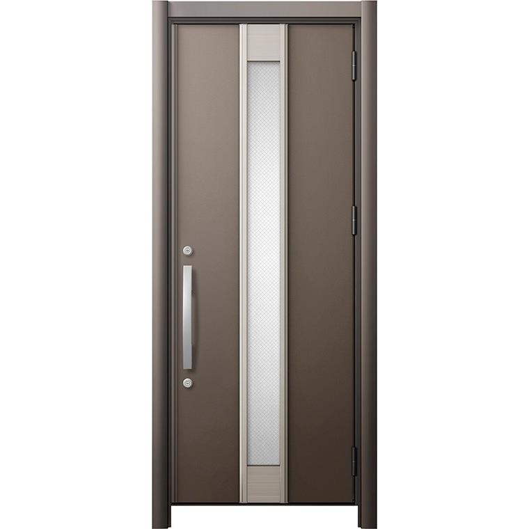 LIXIL リシェント 玄関ドア3 防火 K4仕様 M77型 アルミ色 片開き 特注サイズ W：714〜977mm × H：1,839〜2,439mm カバー工法 TOSTEM : Clair ...