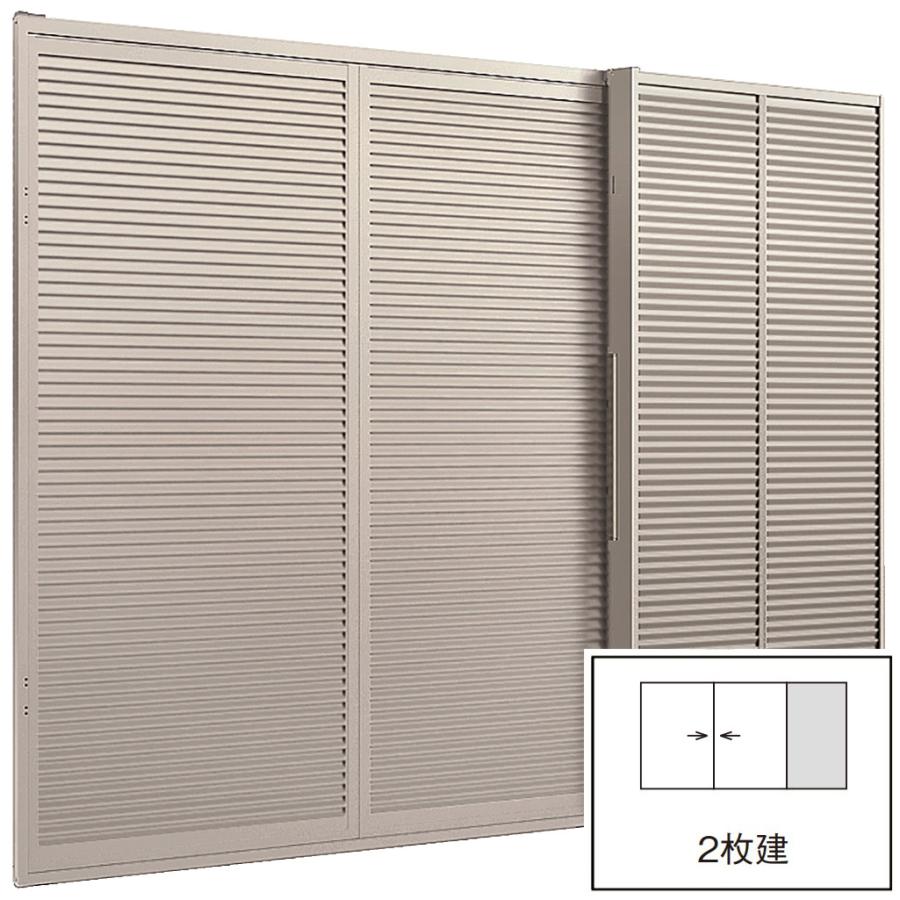 セレクトサッシPG 雨戸付引き違い 2枚建て(雨戸2枚) / 鏡板付 Low-E複層ガラス仕様 11409 W：1,185mm × H：970mm LIXIL リクシル TOSTE トステム ...