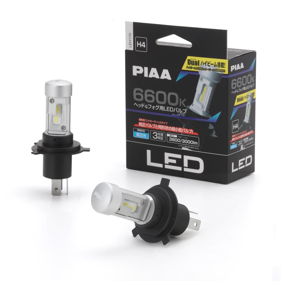 PIAA ヘッドライト/フォグライト用 LED 6600K 〈コントローラーレスタイプ〉 12V 18/18W Hi3800/Lo3000lm H4 : CLAMオンラインストア - 通販 ...