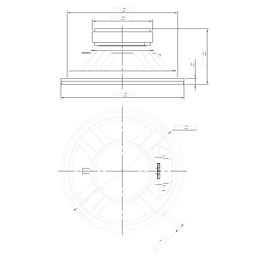 DAITO VOICE ダイトーボイス DS-200R 8Ω 20cm フルレンジスピーカー ダブルコーンスピーカー 20W / 20センチスピーカー 8インチ スピーカー ユニット (ペア ...