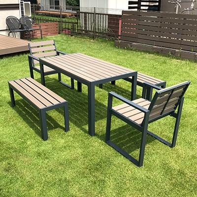 (メーカー直送) 人工木テーブル 長方形 715×1440×725mm ウッドテーブル ガーデン家具 おしゃれ 庭 屋外 4524804125838 : aks25838 : 照明 おしゃれ ...