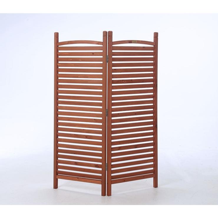 (メーカー直送) 天然木ガーデンパーテーション2連 ブラウン TAN-3022-2BR 目隠し おしゃれ 木製 庭 屋外 W104×D3×H148cm : 照明 おしゃれ 家具 通販 クラセル ...