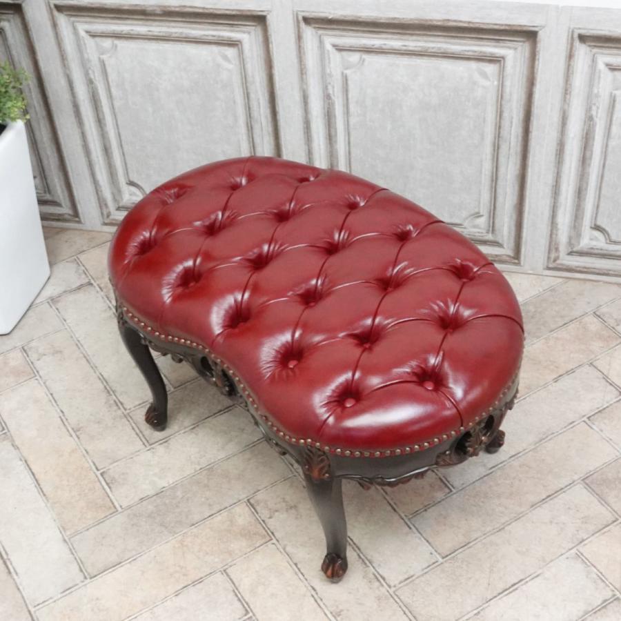 スツール アンティーク ロースツール 玄関 ベンチ ロココ調家具 エレガント 猫脚 猫足 エントランス 店舗 什器 おしゃれ かわいい 1160-R-5L15B : クラシックデモダン ヤフー ...