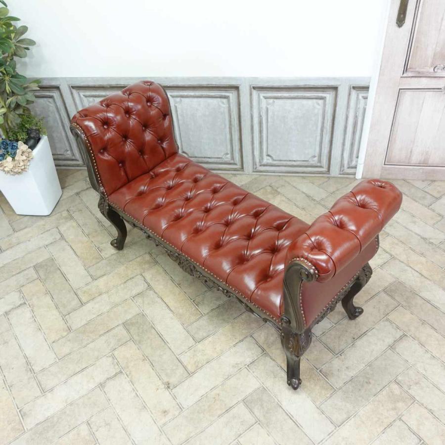 ベンチ ソファ 2人掛け ソファー 二人用 アンティーク ヨーロピアン エレガント クラシック リビング ロビー ラウンジ おしゃれ 1163-L-5L15B : クラシックデモダン ヤフー店 ...