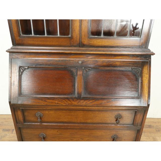イギリス アンティーク 家具 ブックビューロー 本棚 書斎机 レターデスク オーク 1920年代 レトロ 英国 antique80182 : クラシックデモダン ヤフー店 - 通販 ...