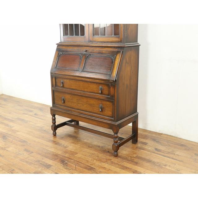 イギリス アンティーク 家具 ブックビューロー 本棚 書斎机 レターデスク オーク 1920年代 レトロ 英国 antique80182 : クラシックデモダン ヤフー店 - 通販 ...
