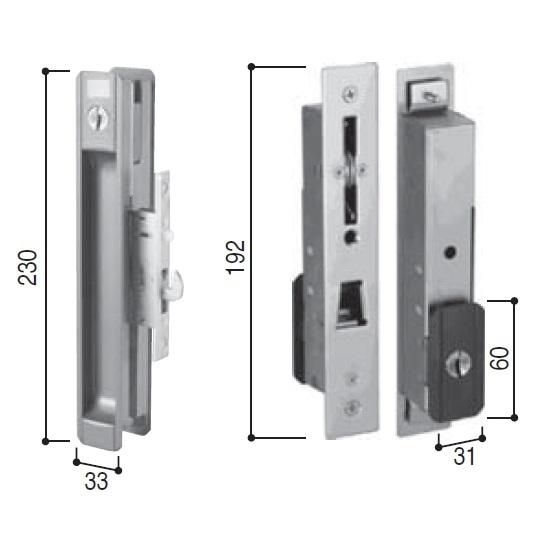 YKK 玄関引戸 戸先召合せ外シリンダーセットHHJ-0747 kenz : クラシックミニスペアーズマルヤマ - 通販 - Yahoo!ショッピング