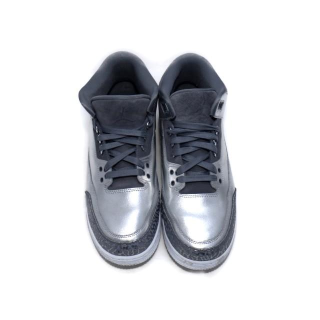 NIKE エアジョーダン AIR JORDAN 3 PREMIUM Chrome AA1243-020 シルバー 27.5cm スニーカー ...
