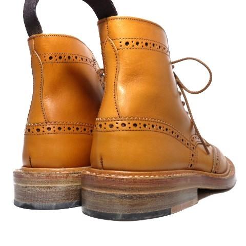 未使用 Tricker's トリッカーズ M2508 カントリーブーツ ウィングチップ モールトン エイコンアンティーク UK7 箱付ブーツ ...