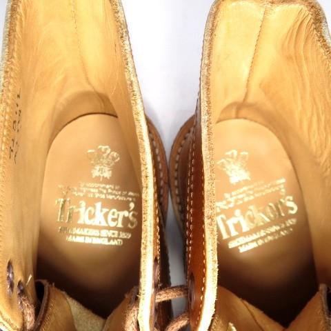未使用 Tricker's トリッカーズ M2508 カントリーブーツ ウィングチップ モールトン エイコンアンティーク UK7 箱付ブーツ ...
