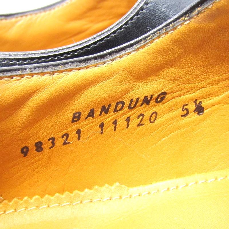 JALAN SRIWIJAYA 未使用 Jalan Sriwijaya ジャランスリワヤ UK5.5 ストレートチップ 98321 カーフ BANDUNG キャップトゥ 黒 箱付 ...