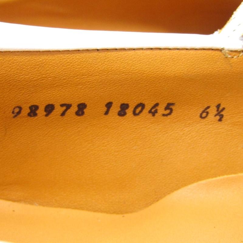 JALAN SRIWIJAYA 良品 Jalan Sriwijaya ジャランスリワヤ UK6.5 ボートシューズ 98978 カーフ ビブラムソール モカシン 白 箱付 10006073 ...