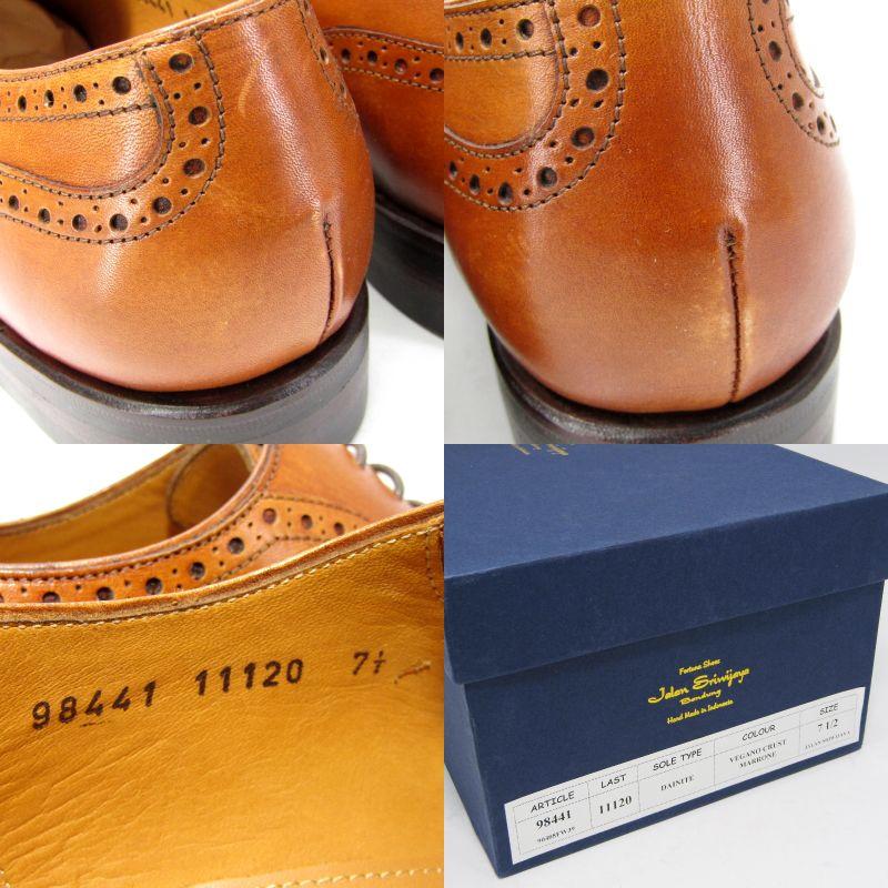 未使用 Jalan Sriwijaya ジャランスリワヤ UK7.5 セミブローグ 98441 内羽根 ダイナイトソール VEGANO ...