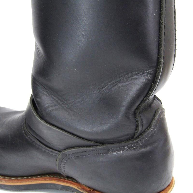 RED WING SHOES REDWING レッドウィング US9D 27cm エンジニアブーツ 2268 スチールトゥ プルオンブーツ 08年製 黒 クロームレザー 10006406 ...