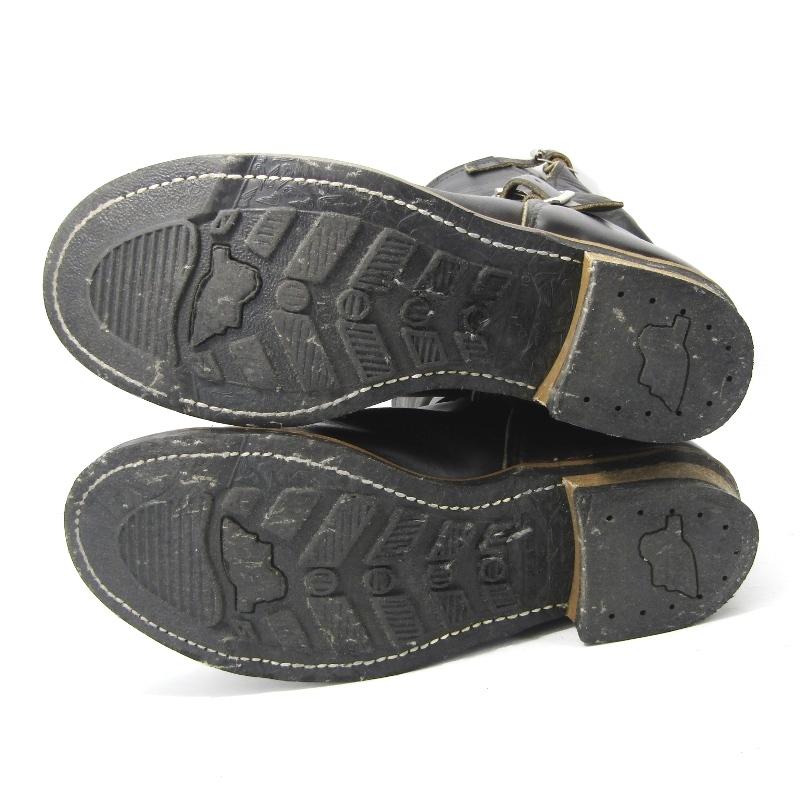 RED WING SHOES REDWING レッドウィング US9D 27cm エンジニアブーツ 2268 PT91 茶芯 95年製 プリント羽 中期 クロームレザー 黒 10006422 ...