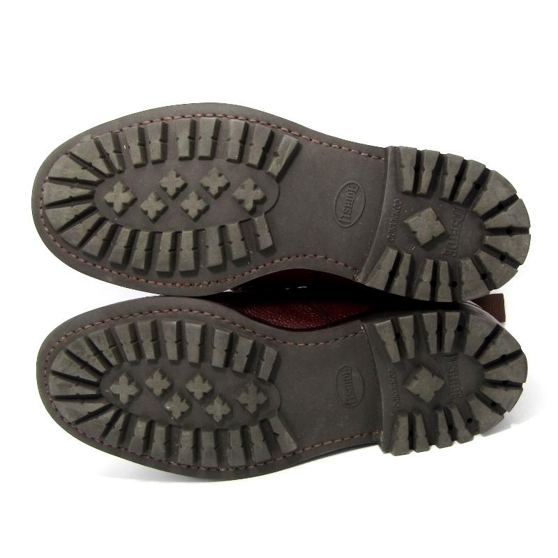 JOSEPH CHEANEY チーニー UK6G ギブソンブーツ PENNINE 2C グレインカーフ イミテーションステッチ バーガンディ ...