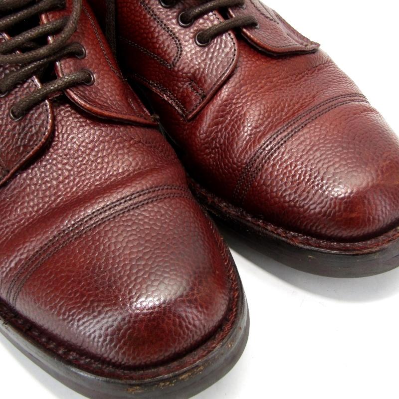 JOSEPH CHEANEY チーニー UK6G ギブソンブーツ PENNINE 2C グレインカーフ イミテーションステッチ バーガンディ ...