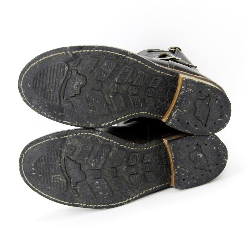 RED WING SHOES REDWING レッドウィング US8.5D 26.5cm エンジニアブーツ プリント縦羽タグ 2268 クローム 84年3月刻印 スチールトゥ 黒 ...