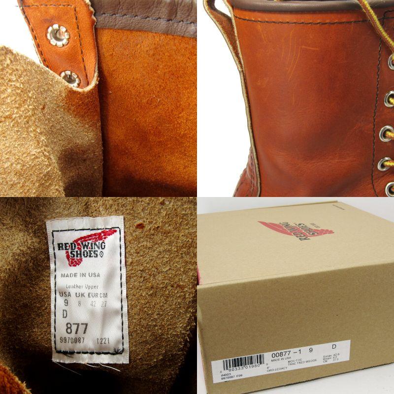 RED WING SHOES REDWING レッドウィング US9D 27cm 8インチ クラシックモック 877 アイリッシュセッター 21年製 オロレガシー 10006654 ...