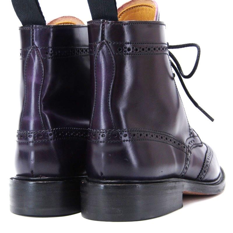 Tricker's 未使用 トリッカーズ UK5.5 カントリーブーツ L5411 コードバン ウィメンズ ブローグブーツ IRIS ...