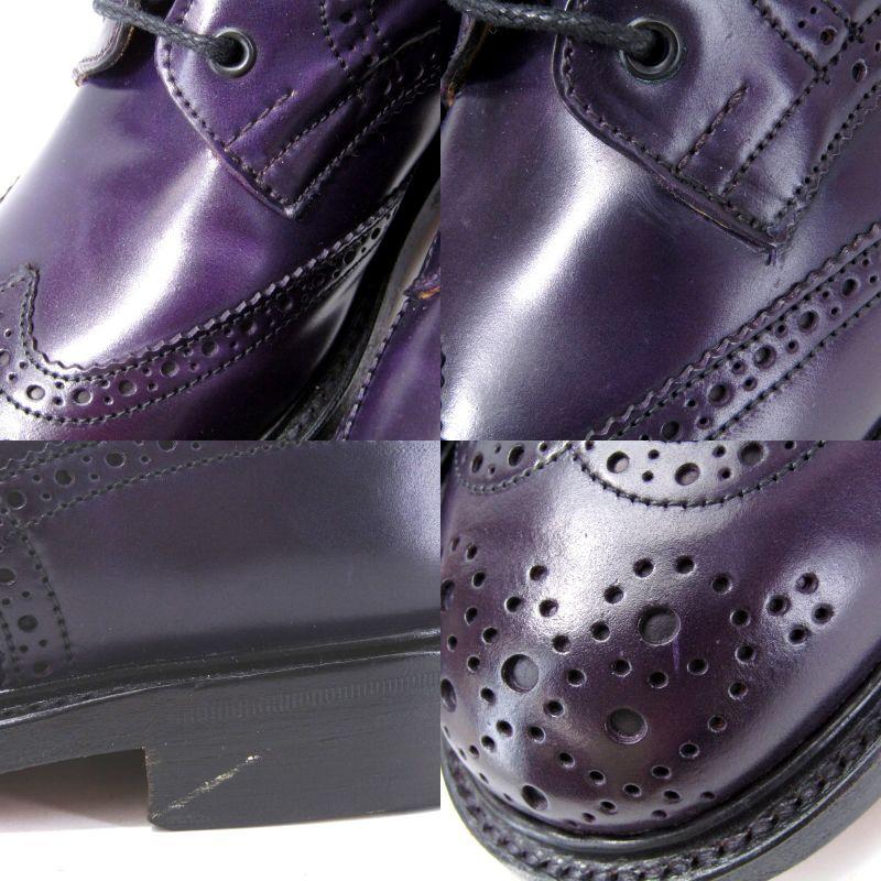 Tricker's 未使用 トリッカーズ UK5.5 カントリーブーツ L5411 コードバン ウィメンズ ブローグブーツ IRIS ...