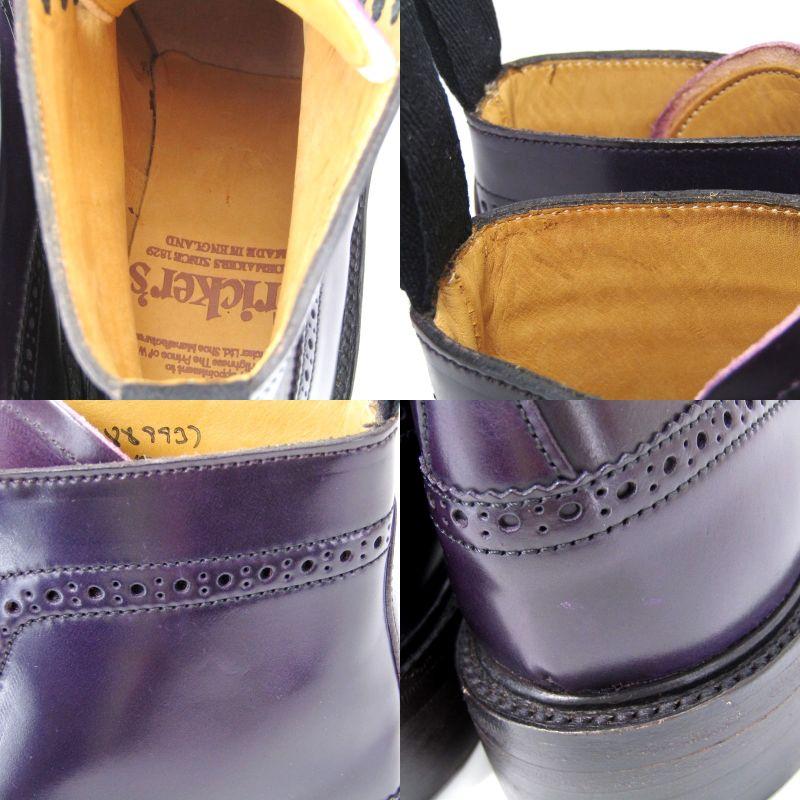 Tricker's 未使用 トリッカーズ UK5.5 カントリーブーツ L5411 コードバン ウィメンズ ブローグブーツ IRIS ...