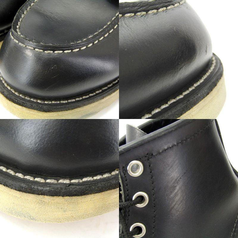 RED WING SHOES REDWING レッドウィング US9D 27cm モックトゥ 8130 アイリッシュセッター 05年製 サイド刻印 ブラック クローム 10006702 ...
