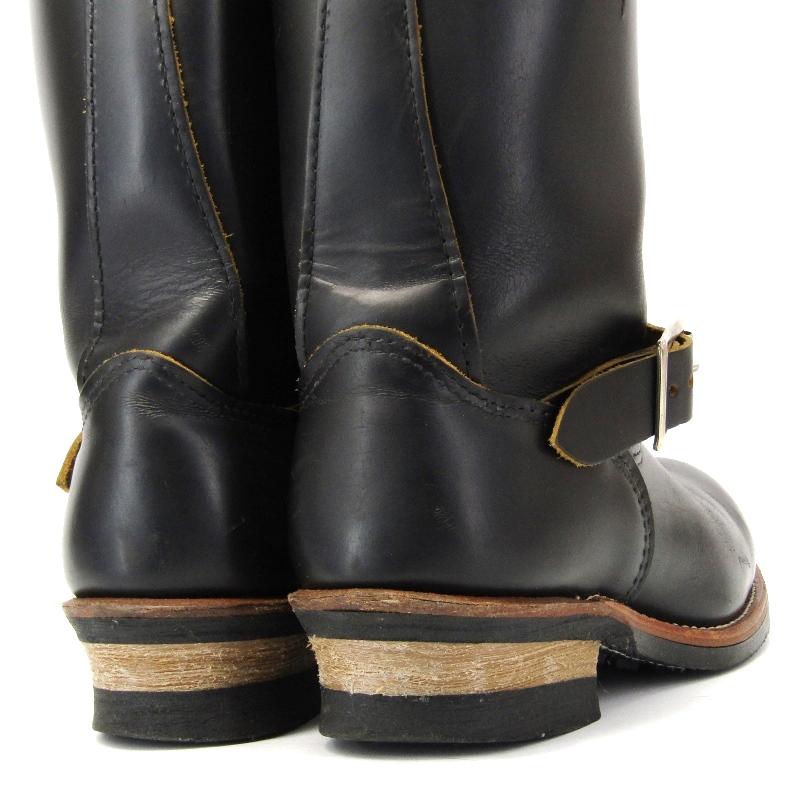 RED WING SHOES REDWING レッドウィング US8.5D 26.5cm エンジニアブーツ 9268 19年製 茶芯 スチールトゥ プリント羽 黒 クロンダイク ...