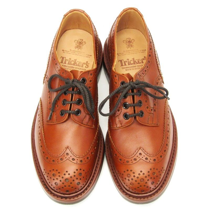 Tricker's 未使用 トリッカーズ UK7 ダービーブローグ 5633/39 BOURTON ウィングチップ マロンアンティーク 10006903 : クラシック - 通販 ...