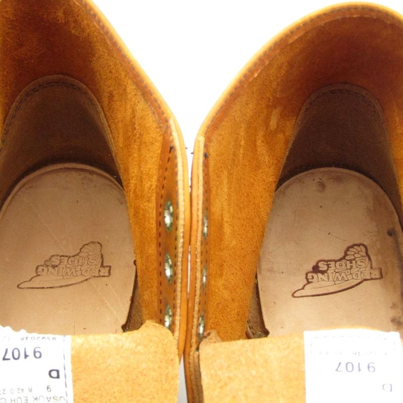 RED WING SHOES 未使用 REDWING レッドウィング US9D 27cm 9107 プレーントゥ アイリッシュセッター ...