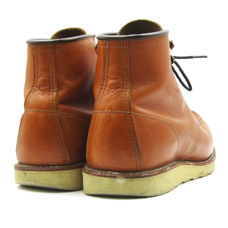 RED WING SHOES REDWING レッドウィング US7.5E 25.5cm モックトゥ 9875 カスタム 復刻四角犬タグ 2011年製 ゴールドラセット セコイア ...