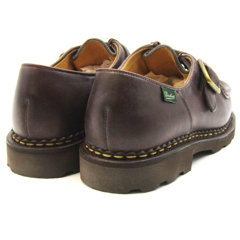 Paraboot 美品 パラブーツ 39.5 モンクストラップシューズ 170312 MICHAEL BRIDE ミカエルブリッド リスレザー ...