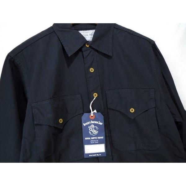 マッコイ リアルマッコイズ カーキシャツ ワークシャツ 15 未使用 MS15001 REAL McCOY’S 黒 KHAKI SHIRT ...