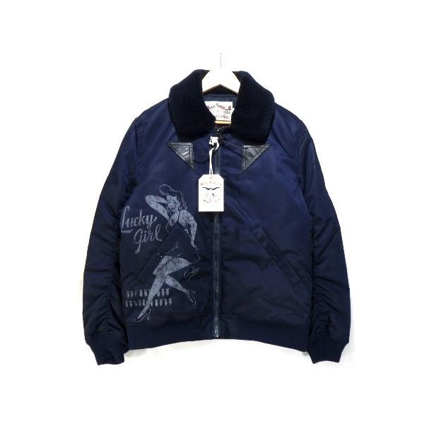 CALEE 未使用 キャリー 16AW フライトジャケット ボア ネイビー L MA-1 B-15A TYPE BOA JACKET CL-16AW035 【中古】20007231 ...