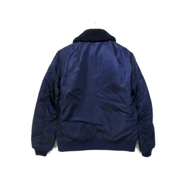 CALEE 未使用 キャリー 16AW フライトジャケット ボア ネイビー L MA-1 B-15A TYPE BOA JACKET CL-16AW035 【中古】20007231 ...