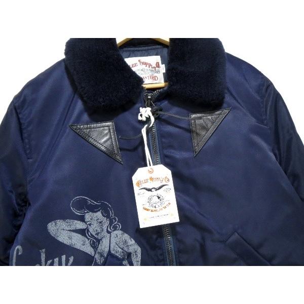 未使用 CALEE キャリー 16AW フライトジャケット ボア ネイビー L MA-1 B-15A TYPE BOA JACKET CL-16AW035 【中古】20007231 : ...