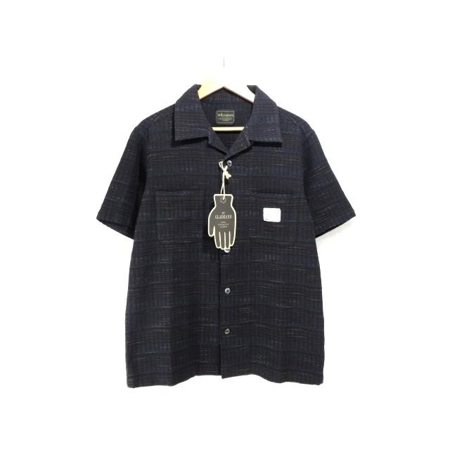 GLAD HAND 未使用 BY バイグラッドハンド 17SS VOYAGE S/S SHIRTS 半袖 オープンカラーシャツ ワークシャツ BYGH-17-SS-22 黒 M 【中古 ...
