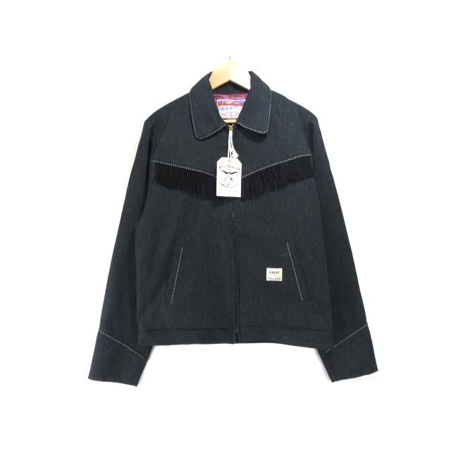 CALEE 未使用 キャリー 16SS PIQUE WESTERN JACKET ピケ ウエスタン ジャケット ワークジャケット CL-16ST072 黒 M 【中古】20008437 ...