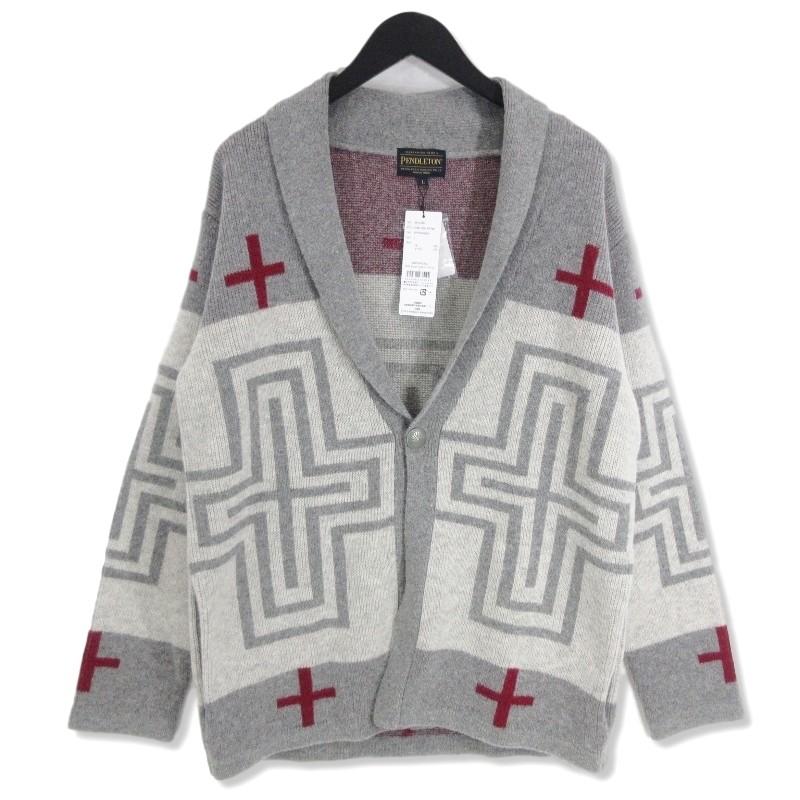 未使用 PENDLETON ペンドルトン ショールカラー カーディガン コンチョ ネイティブ柄 8575-4502 グレー L タグ付き メンズ 中古 20011140 : クラシック ...