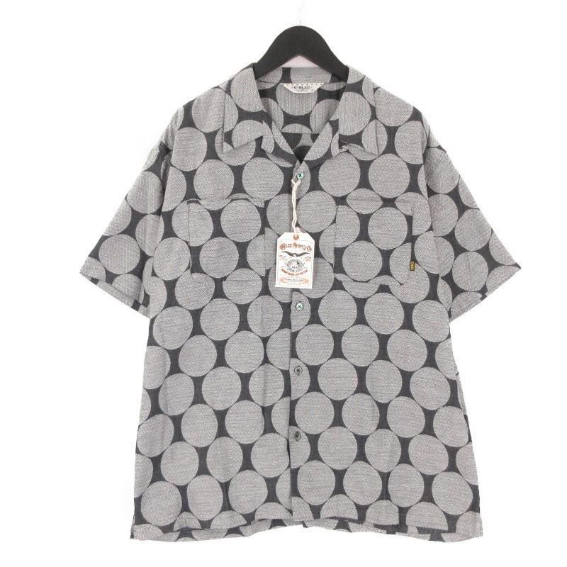 CALEE 未使用 キャリー 19SS 半袖シャツ CL-19SS058 Polka dot jacquard S/S shirt ブラック 黒 XL タグ付き メンズ 中古 20012044 ...