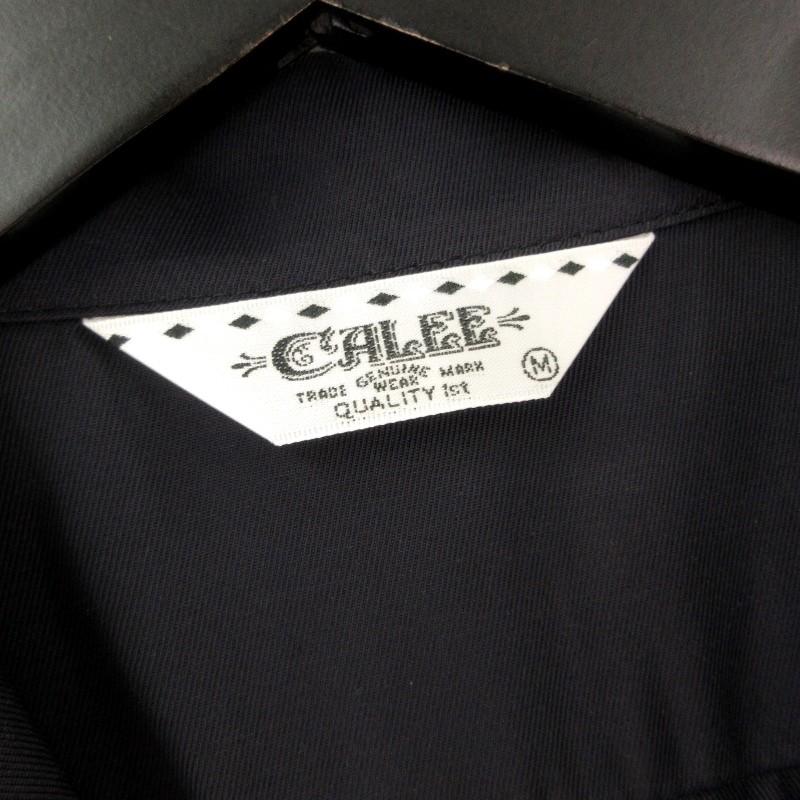 未使用 CALEE キャリー 19SS 半袖シャツ CL-19SS077 Rayon piping embroidery S/S shirt ブラック 黒 M タグ付き メンズ 中古 ...